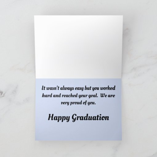 Congratulations Graduate Proud of You Graduation Holiday Card | Zazzle