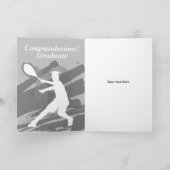 Congratulations graduate School graduation tennis Card | Zazzle