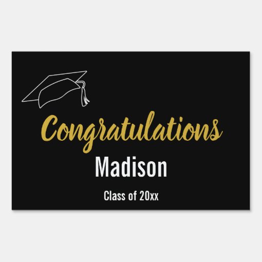 Congratulations Graduate Sign | Zazzle