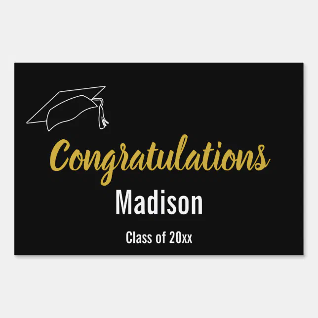 Congratulations Graduate Sign | Zazzle