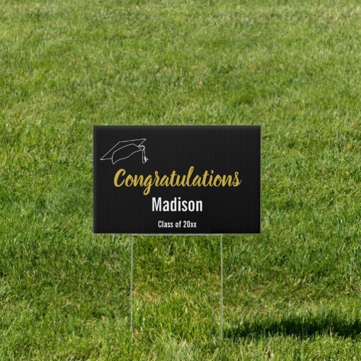 Congratulations Graduate Sign | Zazzle