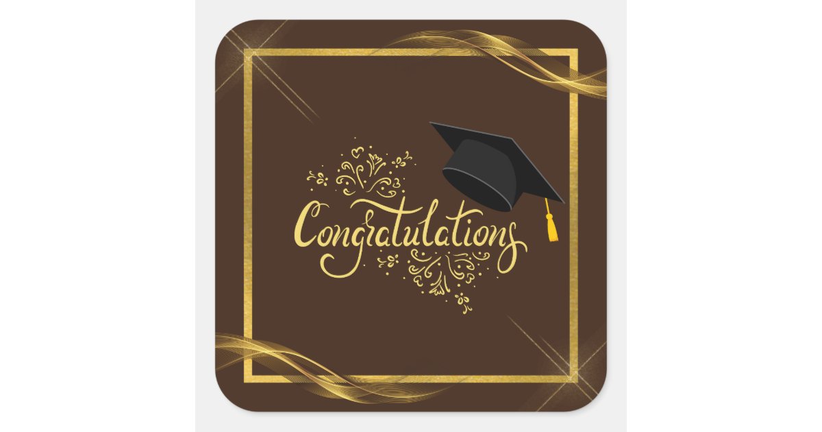 Congratulations Graduate Sticker | Zazzle