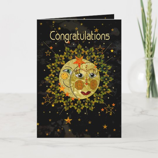 Congratulations Graduate, SUN, MOON, STARS, Card | Zazzle.com