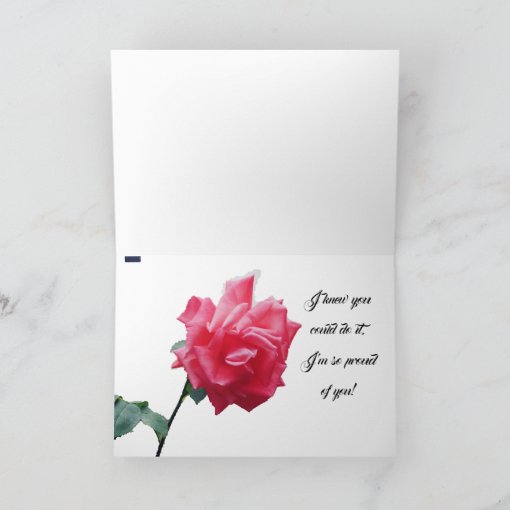 CONGRATULATIONS GRADUATE WITH ROSES CARD | Zazzle