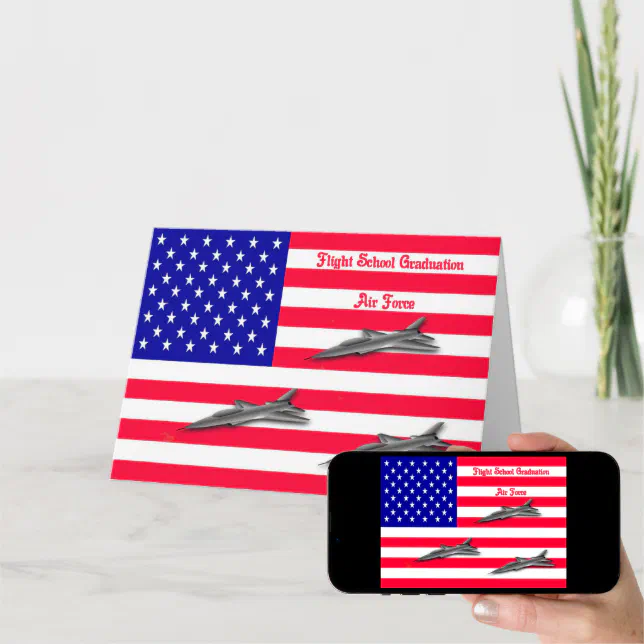 Congratulations Graduation Air Force Flight School Card | Zazzle