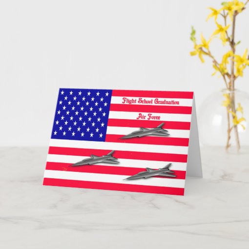 Congratulations Graduation Air Force Flight School Card | Zazzle