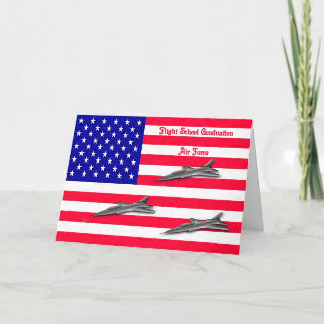 Congratulations Graduation Air Force Flight School Card | Zazzle