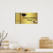Congratulations Graduation Banner Posters | Zazzle