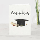 Congratulations Graduation Cap Diploma Card | Zazzle