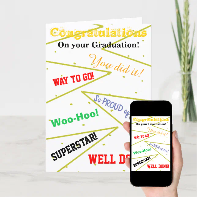 Congratulations Graduation Fun Greeting Card | Zazzle