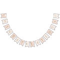 Congratulations Graduation Party Blush Pink Gold Bunting Flags | Zazzle