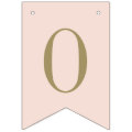 Congratulations Graduation Party Blush Pink Gold Bunting Flags | Zazzle