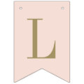 Congratulations Graduation Party Blush Pink Gold Bunting Flags | Zazzle