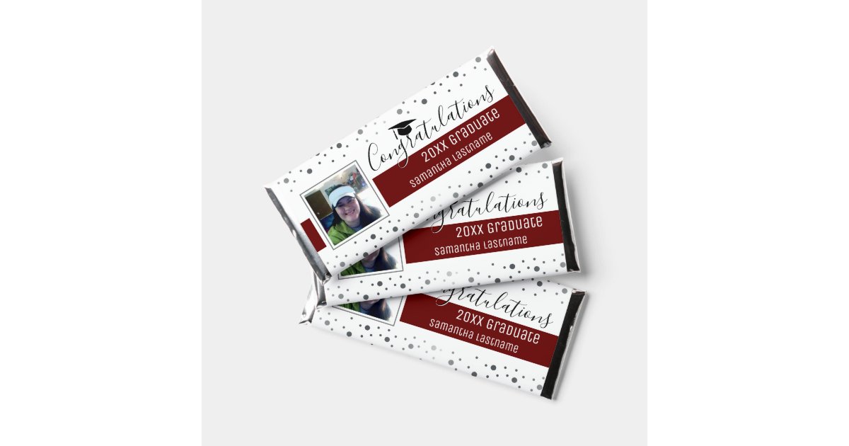 Congratulations Graduation Party Hershey Bar Favor | Zazzle