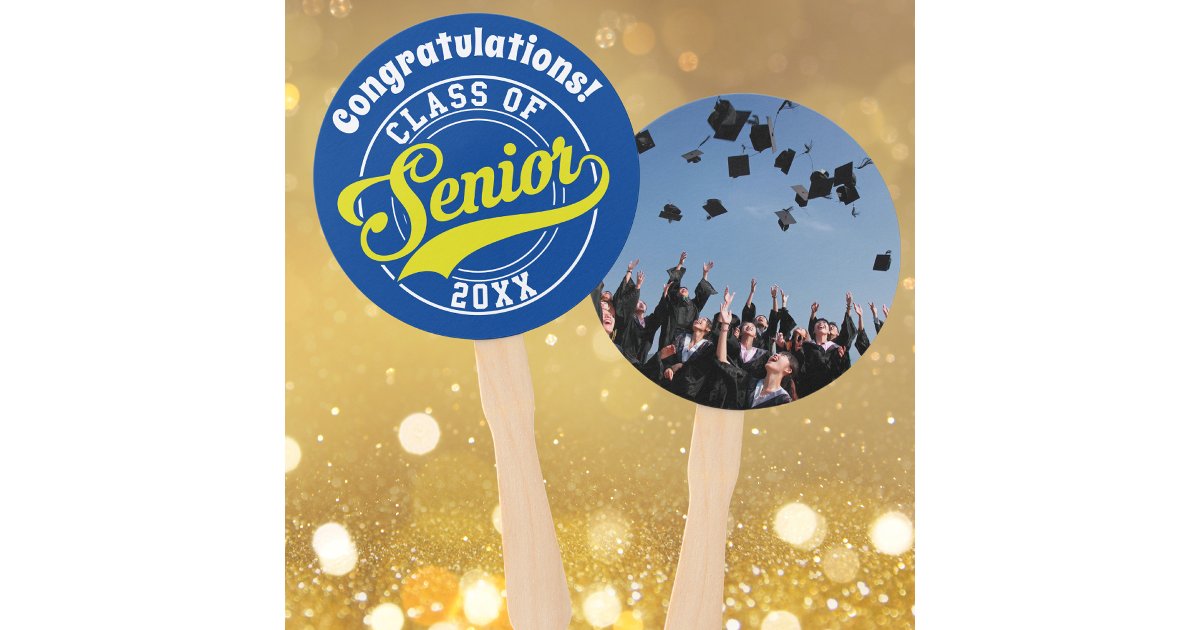 Congratulations Graduation Senior Class Hand Fan | Zazzle