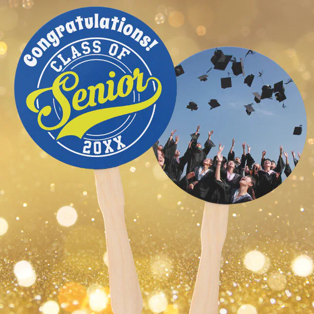 Congratulations Graduation Senior Class Hand Fan | Zazzle
