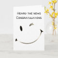 ***CONGRATULATIONS** HEARD THE "GOOD NEWS" CARD | Zazzle