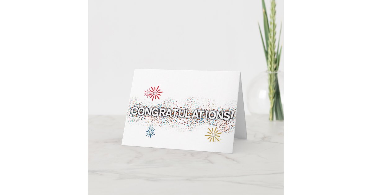 **CONGRATULATIONS** HEARD THE "GOOD NEWS" CARD | Zazzle
