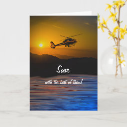 Congratulations, Helicopter Aviation Graduation Card | Zazzle