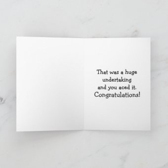 Congratulations Humor Greeting Card | Zazzle