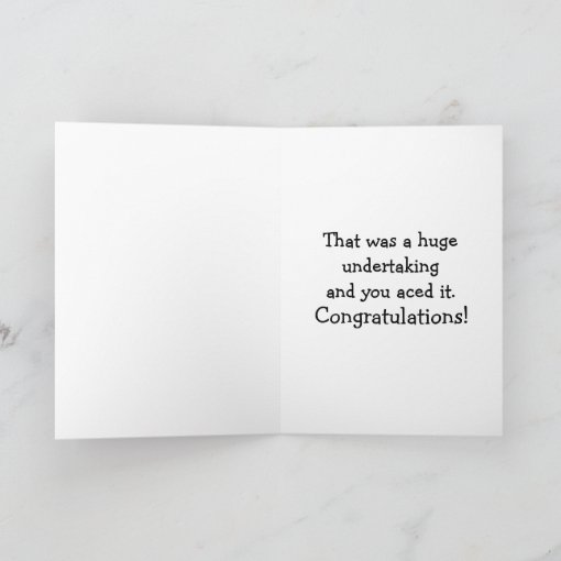 Congratulations Humor Greeting Card | Zazzle