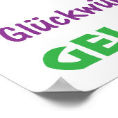 Congratulations in Many Languages Colorful Poster | Zazzle