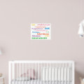 Congratulations in Many Languages Colorful Poster | Zazzle