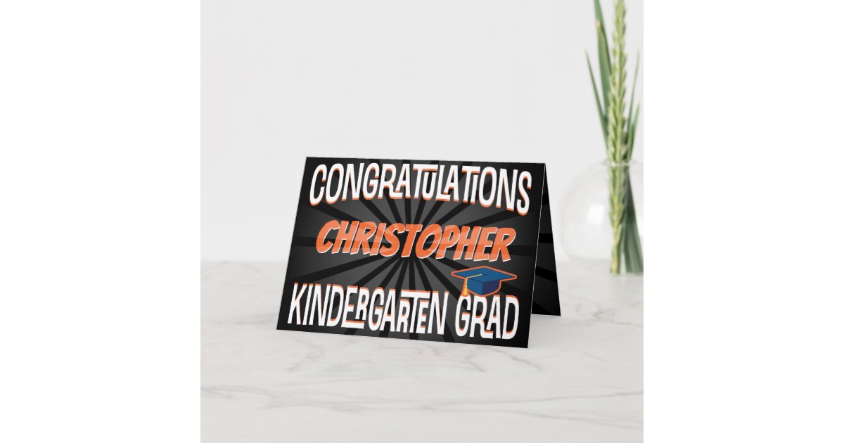 Congratulations Kindergarten Graduation Card | Zazzle