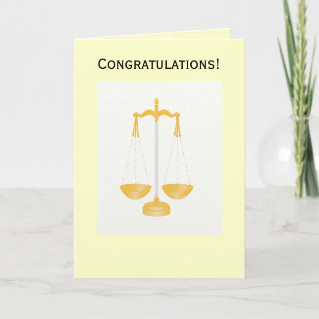 Congratulations law Card | Zazzle