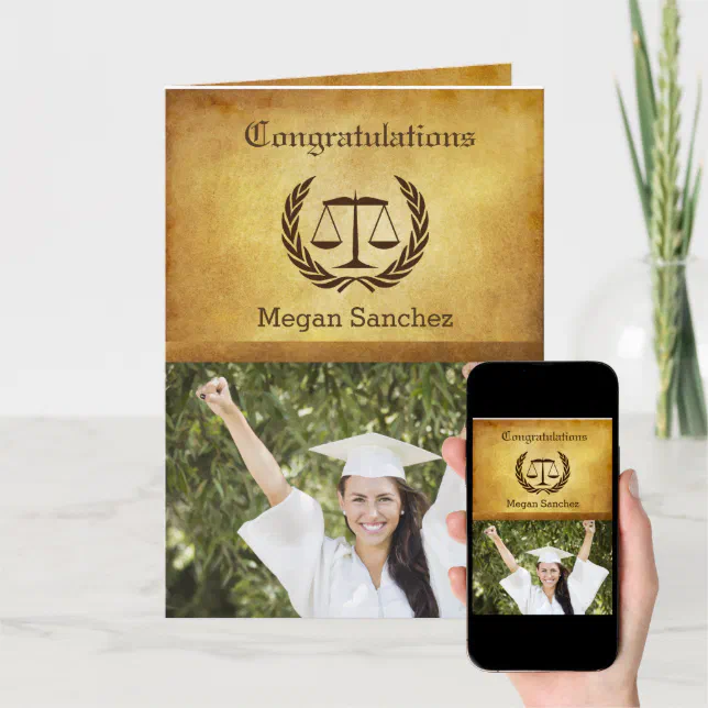 Congratulations Law School Graduate Card | Zazzle