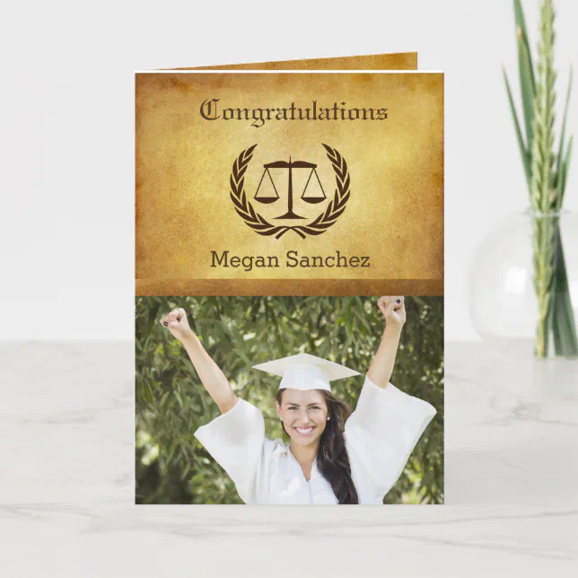 Congratulations Law School Graduate Card | Zazzle