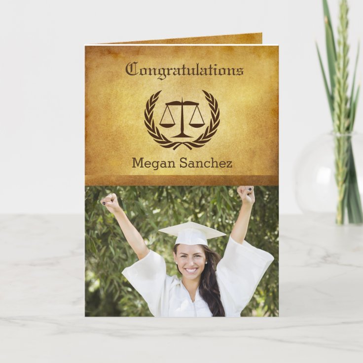 Congratulations Law School Graduate Card | Zazzle