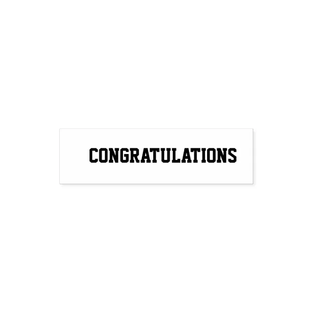 CONGRATULATIONS Letter Stamp Mail Post | Zazzle