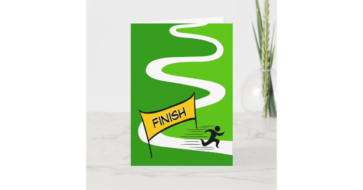Congratulations/ Marathon Greeting Card | Zazzle