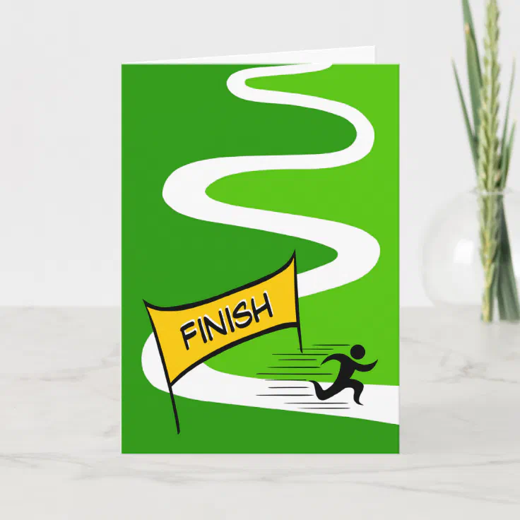 Congratulations/ Marathon Greeting Card | Zazzle