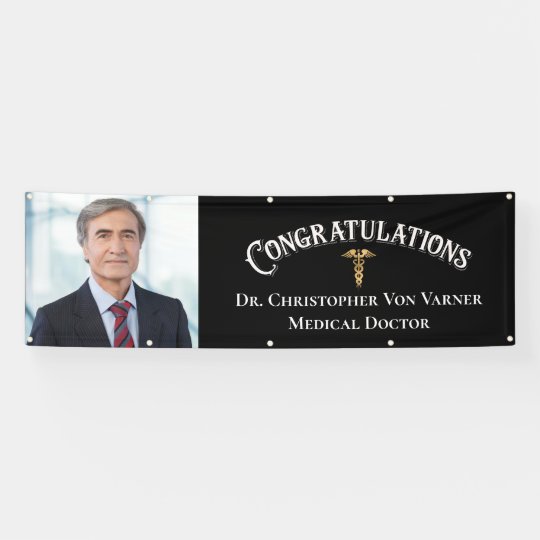 Congratulations Medical Doctor Retirement Photo Banner | Zazzle.com