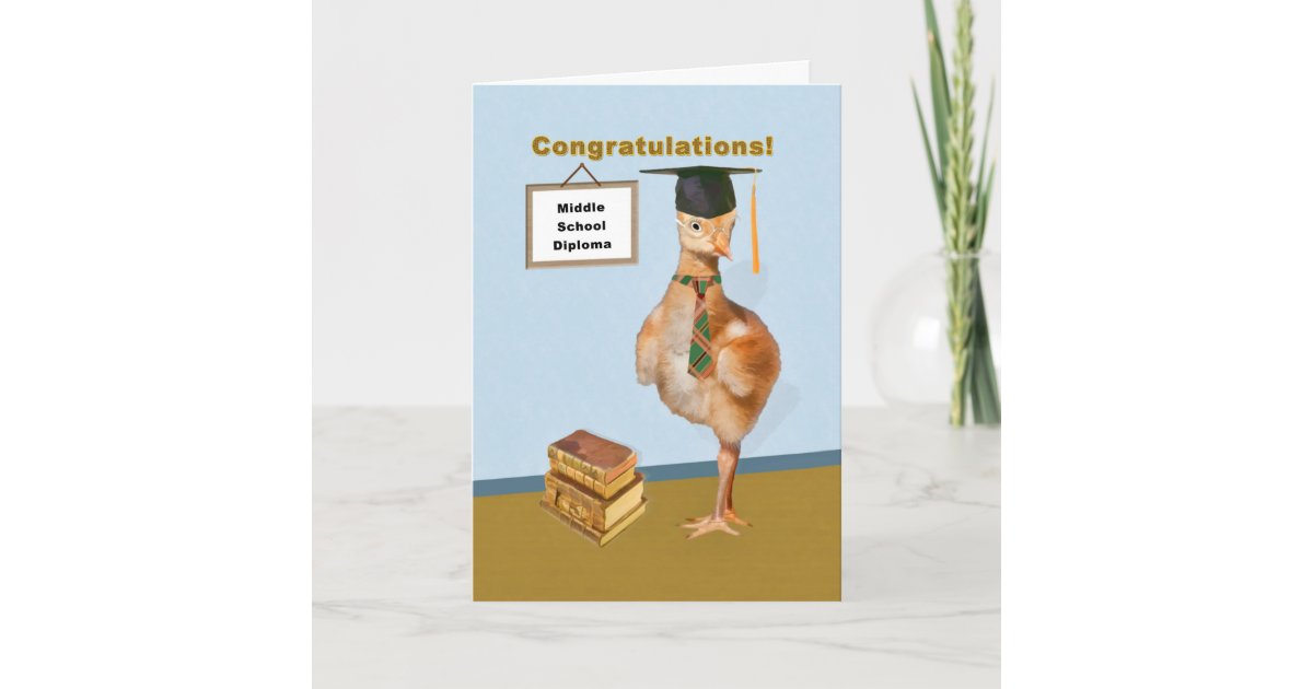 Congratulations, Middle School Graduation Card | Zazzle