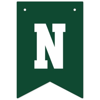 Congratulations Modern Green and Gold Graduation Bunting Flags | Zazzle