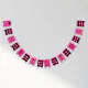 Congratulations Modern Hot Pink Graduation Party Bunting Flags | Zazzle