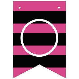 Congratulations Modern Hot Pink Graduation Party Bunting Flags | Zazzle