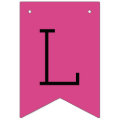 Congratulations Modern Hot Pink Graduation Party Bunting Flags | Zazzle