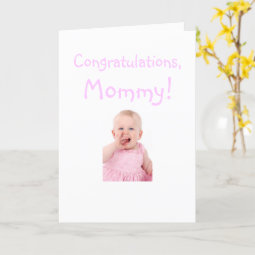 Congratulations Mom From New Baby Card | Zazzle