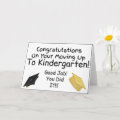 Congratulations Moving Up Kindergarten Graduation Card | Zazzle