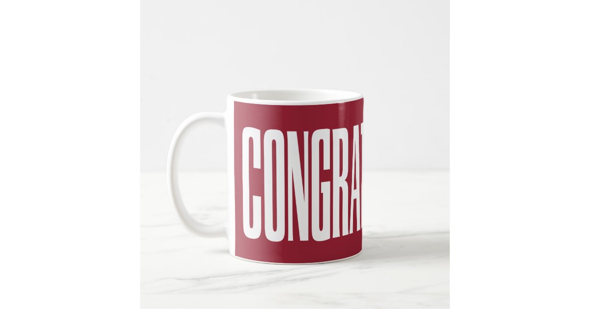 Congratulations mug | Zazzle