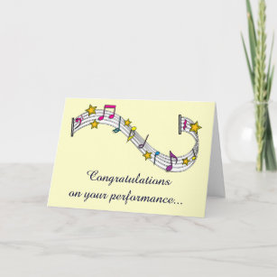 Music Congratulations Cards | Zazzle