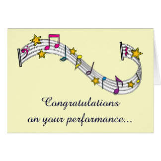 Music Congratulations Cards | Zazzle
