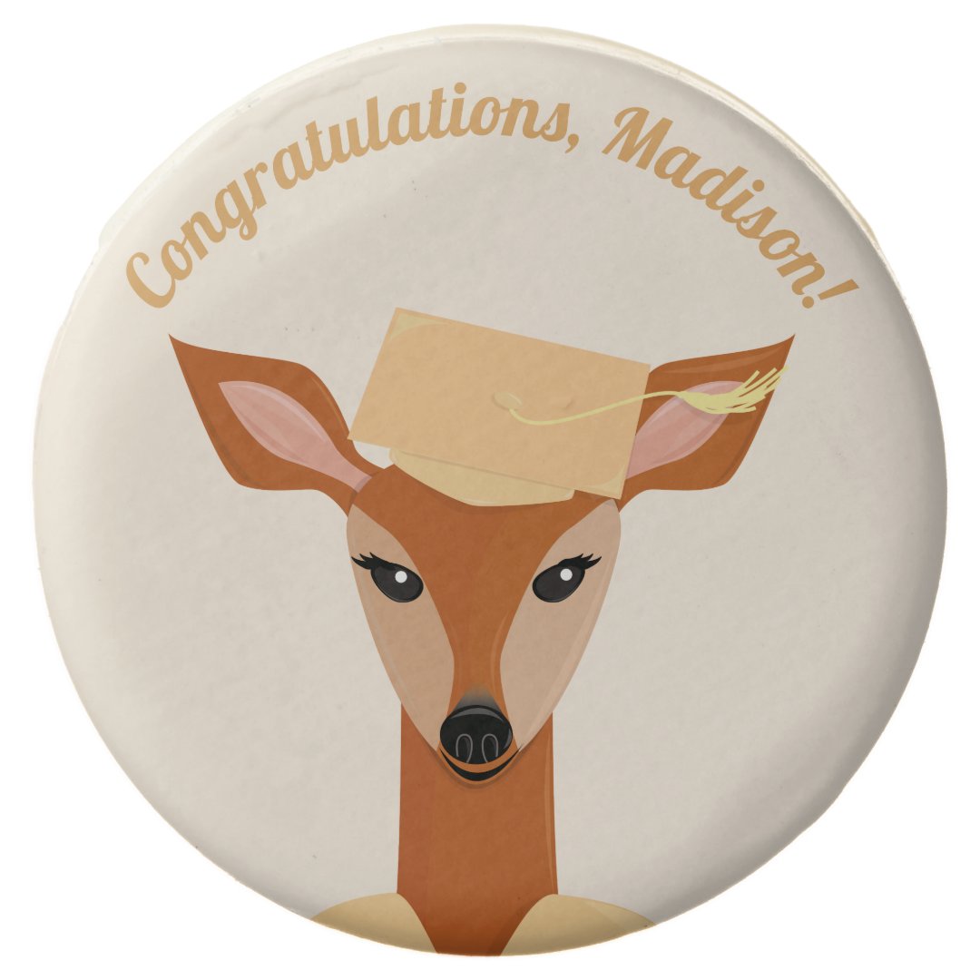 Congratulations Name Deer Cartoon Graduation Chocolate Covered Oreo ...