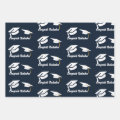 Congratulations Navy Blue graduation celebration Wrapping Paper Sheets ...
