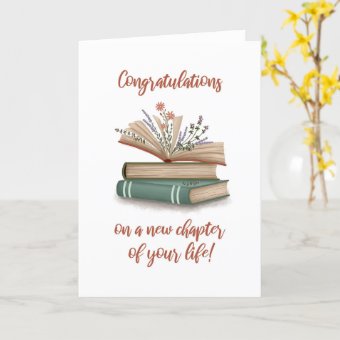 Congratulations New Chapter Card | Zazzle