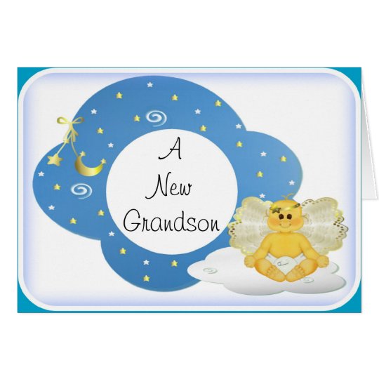 Congratulations-New Grandson Greeting Card | Zazzle.com